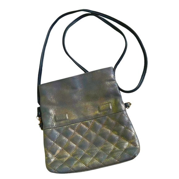 Mossimo Supply Co. | Bags | Small Distressed Metallic Looking Purse ...